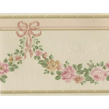 Brewster Vicky White Victorian Floral Border - Walmart.com