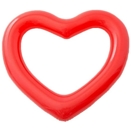KCSD Inflatable Swim Rings,Heart Shaped Swimming Pool Float Loungers ...