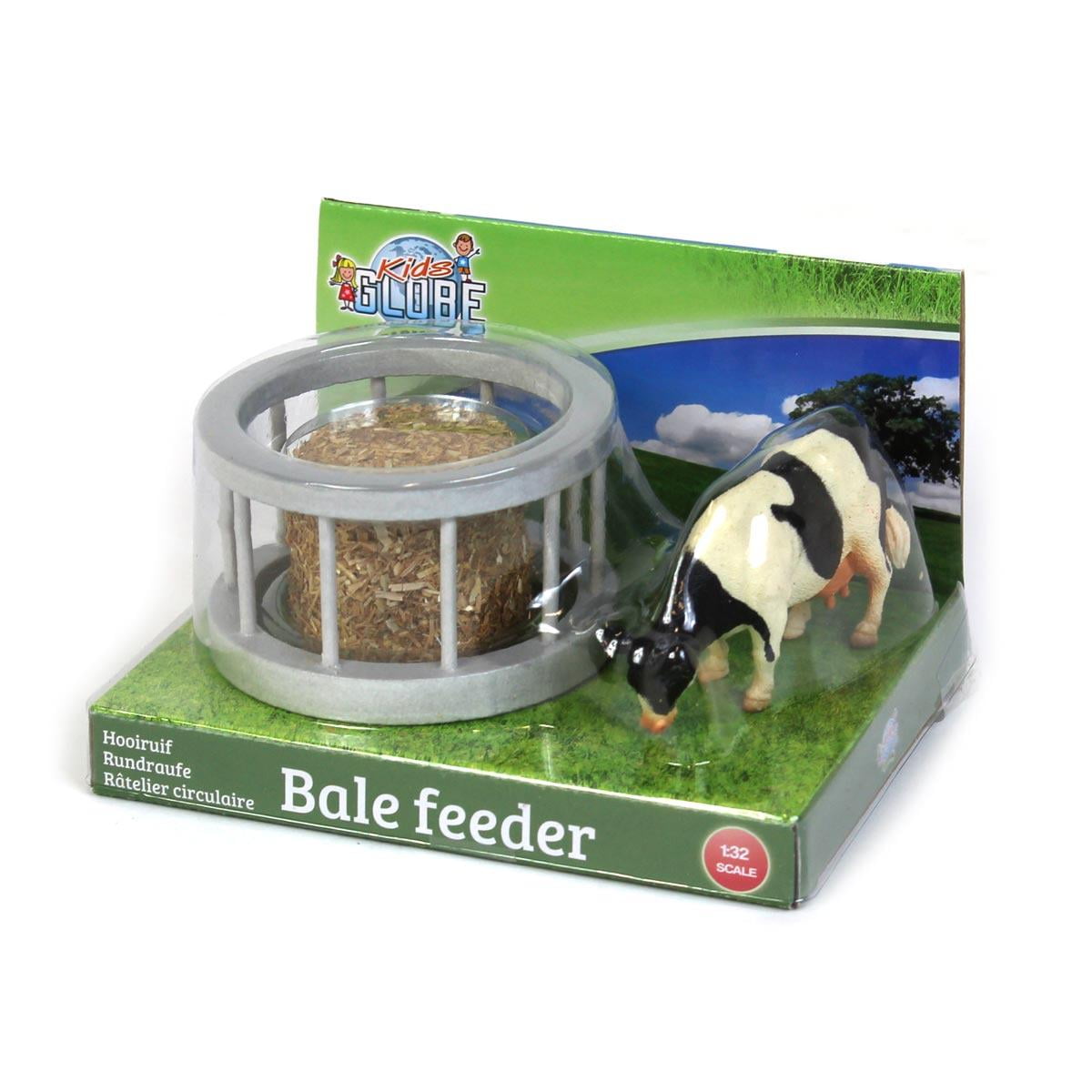 Kids Globe 1/32 Cattle Feeder Set with Cow and Bale - Walmart.com