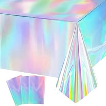 NiHome 4-Pack Iridescent Tablecloths, 54.8x109.6in, Party/Wedding ...