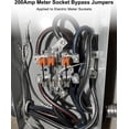 2 Pcs 200Amp Meter Socket Bypass Jumpers Fit for Socket, Jumper Bus ...