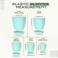 Plant Pots Indoor with Drainage - 7/6.6/6/5.3/4.8 Inches Home Decor ...