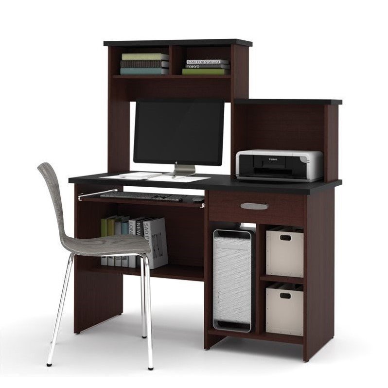 Bestar Active Computer Workstation in Black - Walmart.com