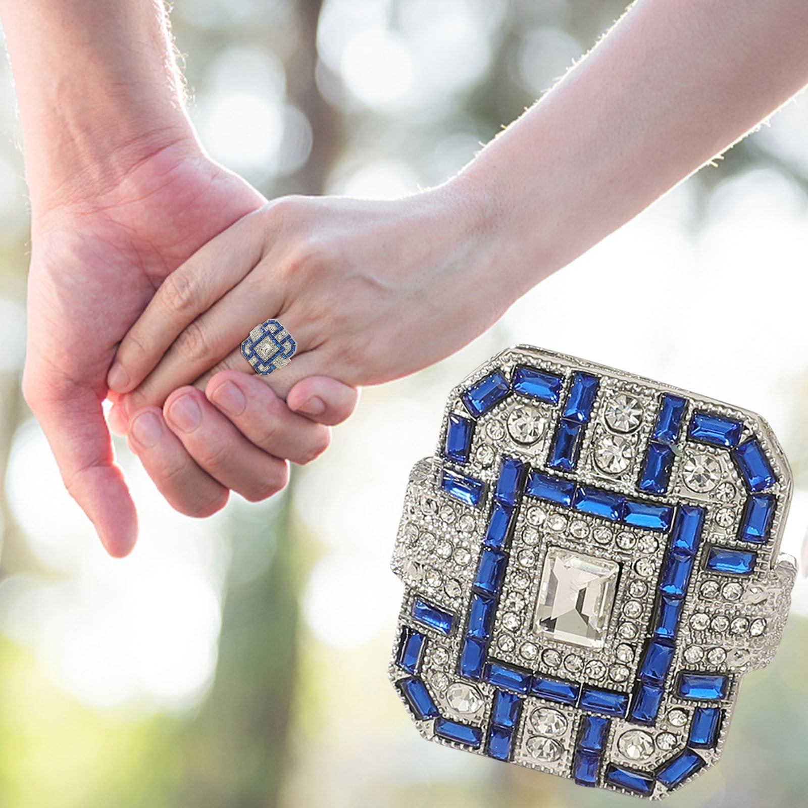 Click here for Rkstn Rings For Women Ladies Fashion Full Diamond... prices