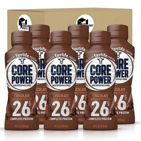 The Award Box Core Vanilla Power Elite 26g Protein Shakes, 14 fl oz, 6 ...