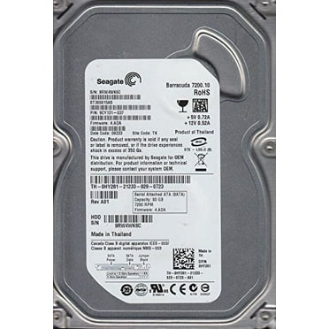 ST380815AS, 5RW, WU, PN 9CY131-020, FW 3.CHF, Seagate 80GB SATA 3.5 ...