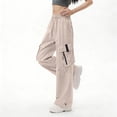 CHUMUD Cargo Pants for Women High Waisted Baggy Pants Drawstring Ankle ...