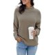 Sidefeel Women's Cute Cable Knit Long Batwing Sleeve Sweaters Winter ...