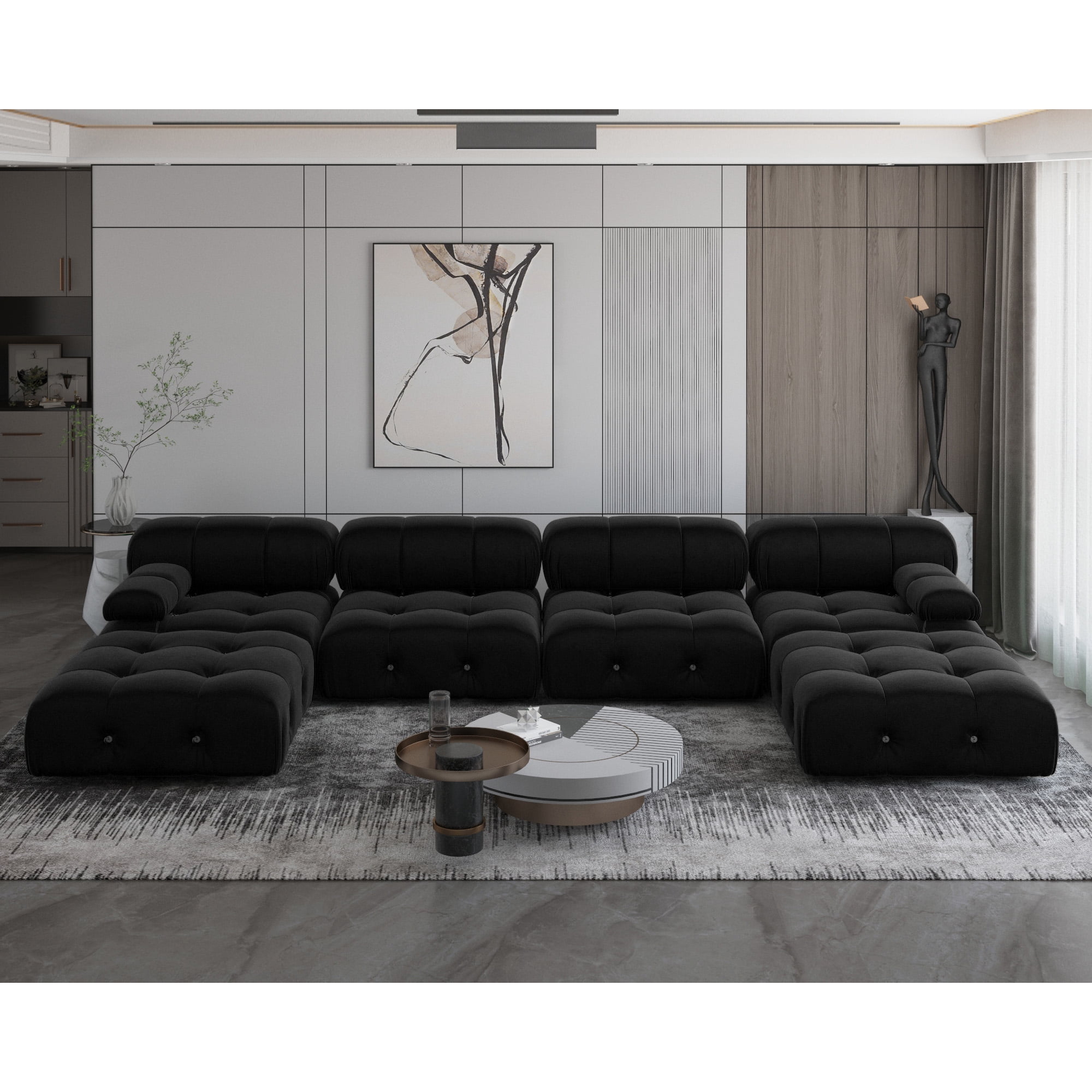 Click here for Sodrens Sectional Sofa u-Shaped Modular Couch With... prices