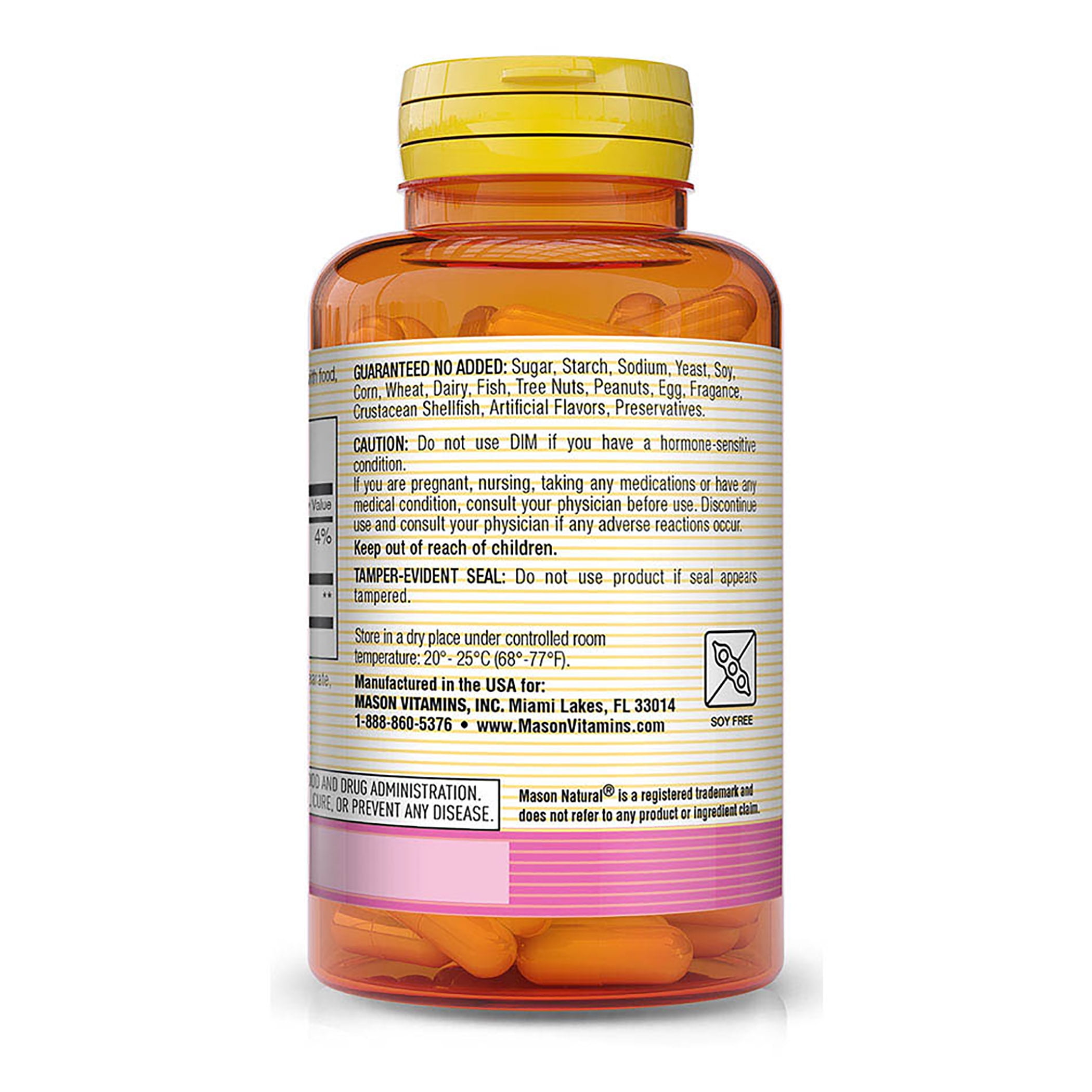 Buy Mason Natural Dim Diindolylmethane 100 mg with Calcium - For ...