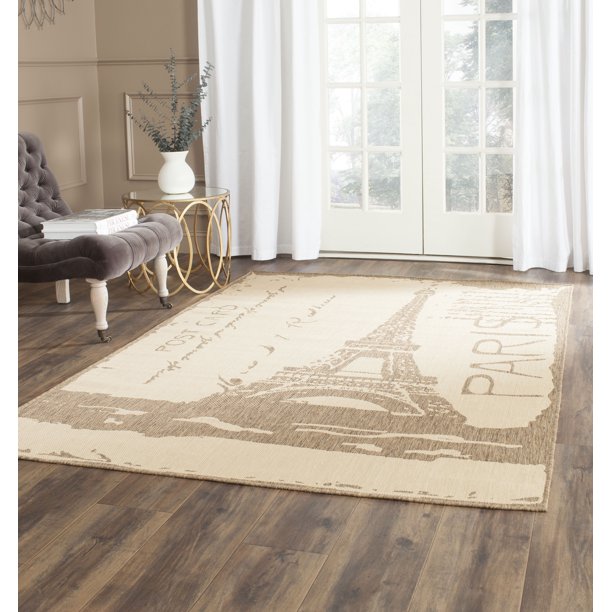 Safavieh Courtyard Paris Eiffel Tower Indoor/Outdoor Area Rug - Walmart.com