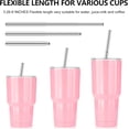 6 Pack Collapsible Stainless Steel Straws with Case - Reusable Metal ...