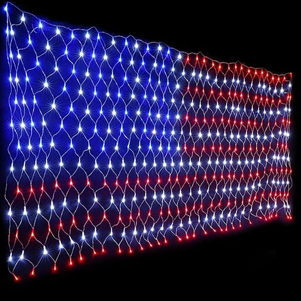 Lighted American Flag