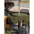 Black Circle Square Outdoor Tablecloth with Umbrella Hole Japanese ...