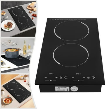 Induction Cooktop, 2000W+2000W Double Induction Cooktop Burner Electric ...