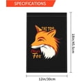 Fox Design Double Sided Burlap Garden Flag 12x18 Inch Small Outdoor ...
