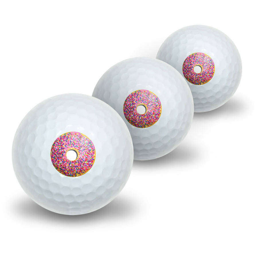 Pink Donut Sprinkles Novelty Golf Balls, 3pk - Walmart.com