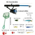 BNTTEAM Kids Fishing Rod, 1.5M 61Inch 4.92Ft Portable Telescopic ...