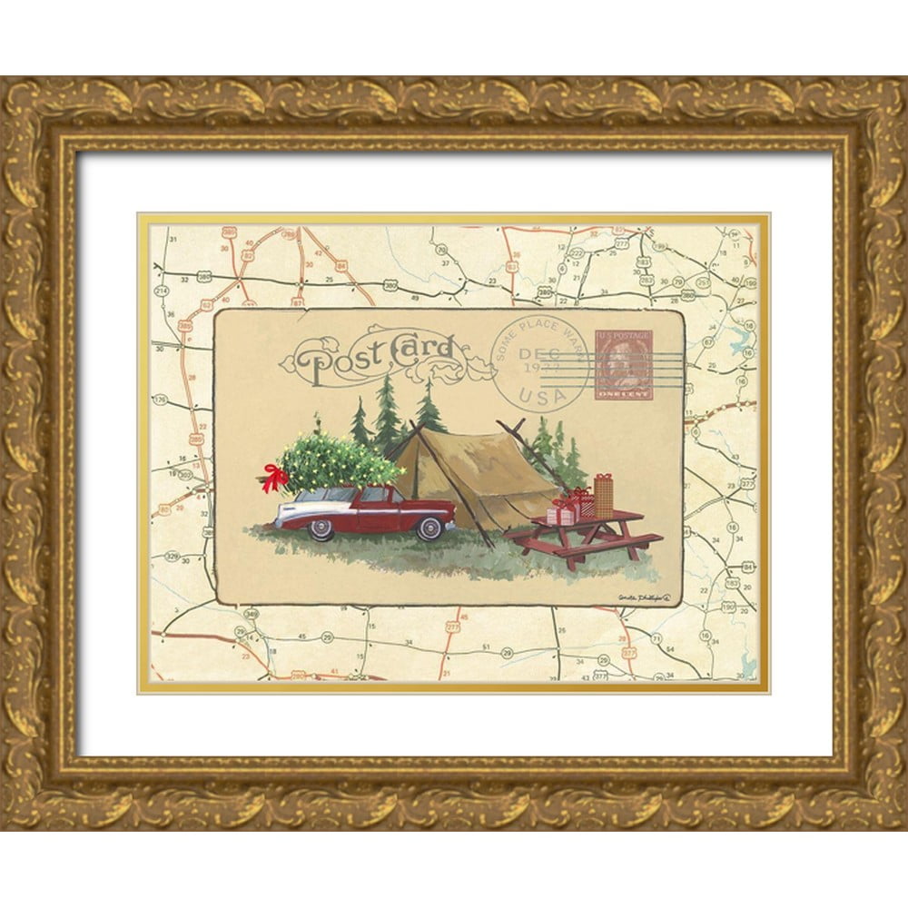 Phillips, Anita 14x12 Gold Ornate Wood Framed with Double Matting ...