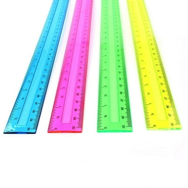 "Westcott Colored Finger Grip Ruler, 12"", Metric & Imperial, Plastic ...