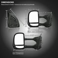 Spec-D Tuning Manual Towing Side Mirrors for Ford Super Duty F250/F350 ...