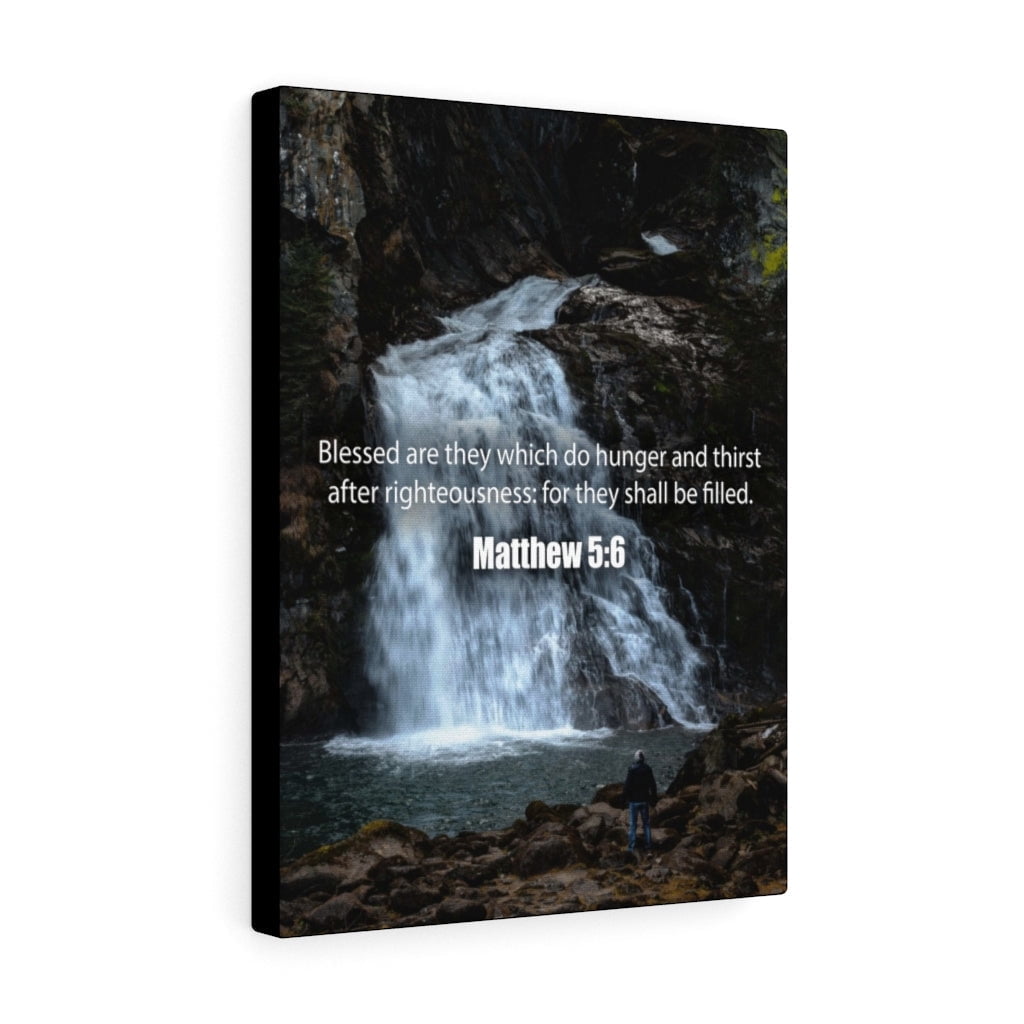 Scripture Walls After Righeousness Matthew 5:6 Bible Verse Canvas ...
