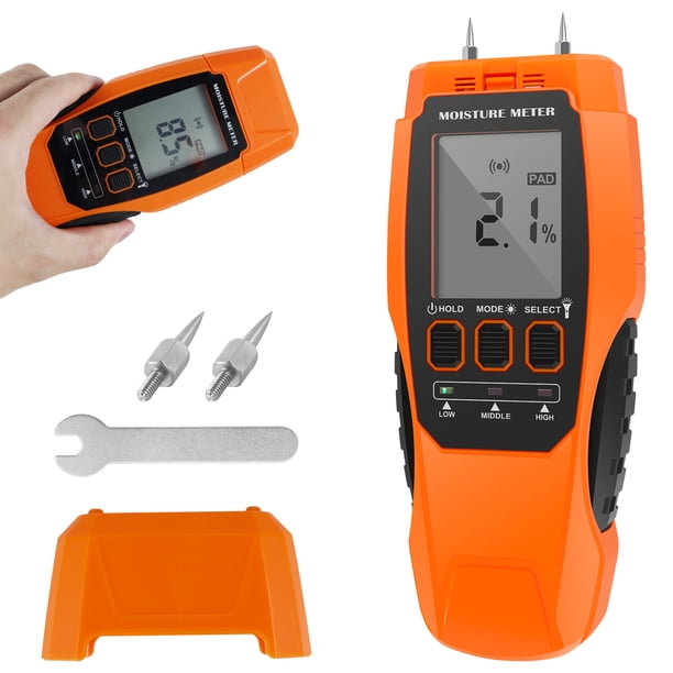 Pin and Pinless Wood Moisture Meter Precise Water Leak Detector Digital ...