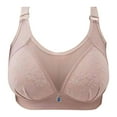 Sports Bras for Women Steel Ring Thin Front Button Breathable Gathers ...