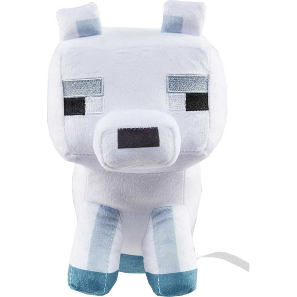 Minecraft Basic Arctic Fox Plush, Video-Game Character Soft Doll ...