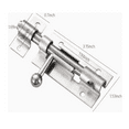 SUS304 Stainless Steel Thickened Anti-Theft Door Bolt - Surface Mount ...