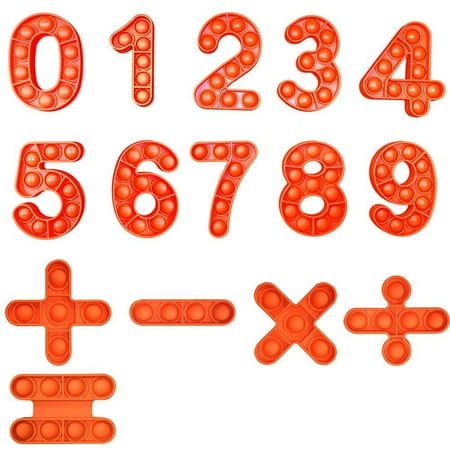 Number Shaped Decompressing Toy Set Fidget Pack Cheap Digital Toys Kit ...