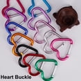 5Pcs Aluminum Alloys Heart Shape Spring Clasps Snapping Hook Clip ...