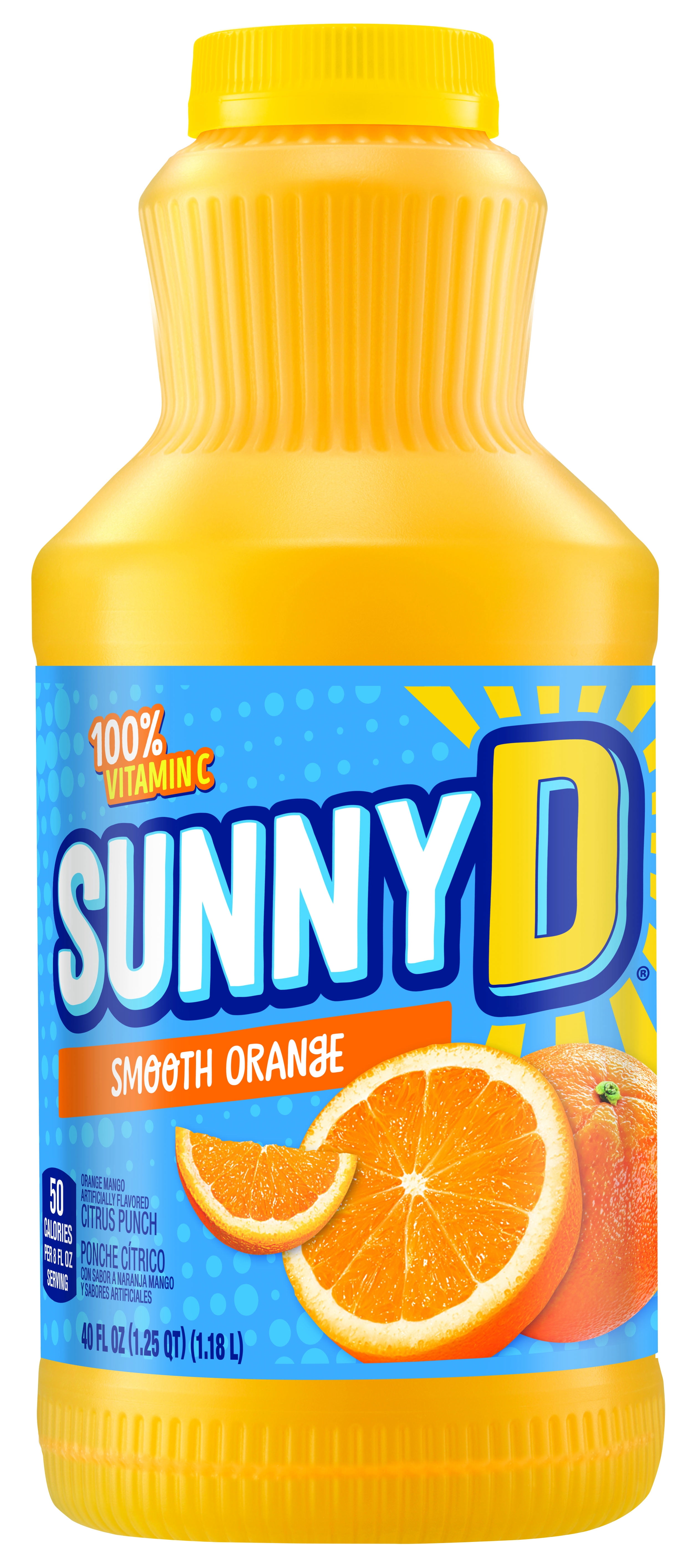 Sunny D Smooth Orange Flavored Citrus Punch, 40 Fl. Oz. – Walmart ...