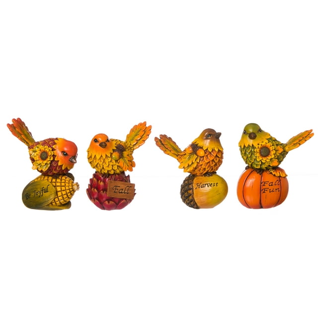 Cypress Home Acorn Table Resin Seasonal Tabletop Decor, Set of 4 ...