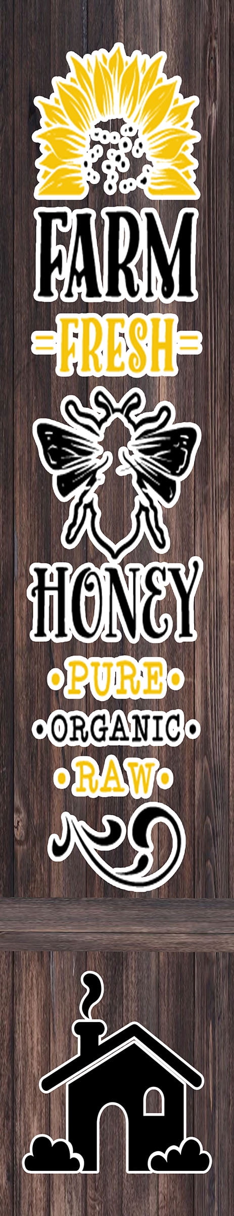 Farm Fresh Honey Large Welcome Signs for front door Sign 24 Inch ...