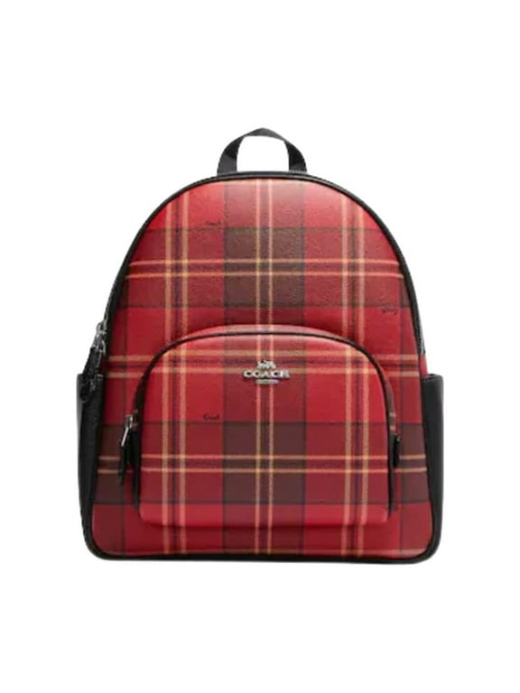 Coach Mini Court Backpack with Multiple Pockets and Adjustable Straps ...