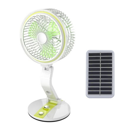 Desk and Table Mini Fan with Rechargeable Can Solar Powered Recharge ...