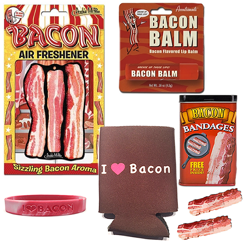 Bacon Bonanza Sampler Gift Pack (5pc Set) - Bacon Bandages, Air ...
