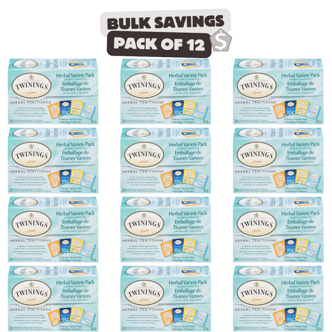 BULK BUY Pack of 12 – Twinings Herbal Tea Variety Pack, Individually ...