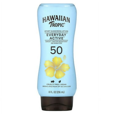 Hawaiian Tropic Everyday Active SR25 Lotion Sunscreen SPF 50, 8oz ...
