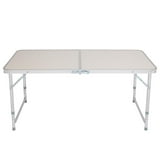 SamyoHome 4Ft Long Foldable Table, Portable, Multipurpose, White ...