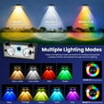Solar Fence Lights Outdoor 16 Pack, 50 LM 11 Modes & 9 Colors with ...