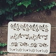 Flower Border Stencil 4 Style Reusable Flower Drawing Stencil Vines ...