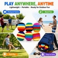 Handmade Knitted Cotton Footbag, 2026 Upgraded Multicolor Crochet ...