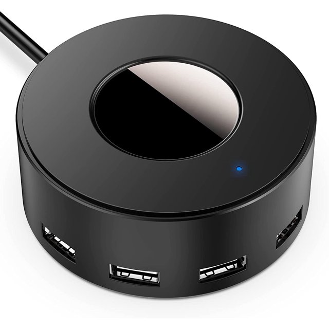 6-Port USB Charger Charging Station with Smart Identification, Desktop ...