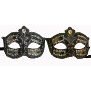 Burgundy and Gold Opera Eye Mask Adult Accessory - Walmart.com