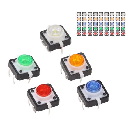 Tactile Switch Button, 50Pcs Mini Momentary Push Button DC 12V For ...
