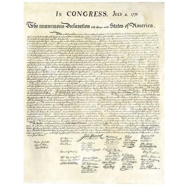 American Declaration of Independence, c1776, World Culture Unframed Giclee Print Wall Art Sold ...