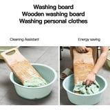 Ymokee 23.6" x 7.8" Large Bamboo Washboard, Laundry Washboard for Hand ...