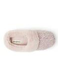 Dearfoams Womens Claire Cable Knit Chenille Clog House Shoe Slipper ...